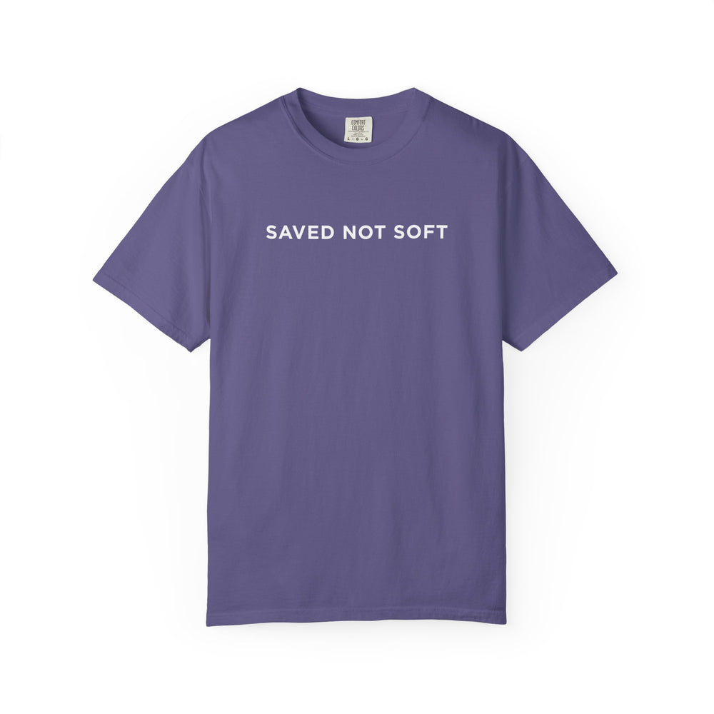 Saved Not Soft Tee - Purple | Legacy Church Apparel